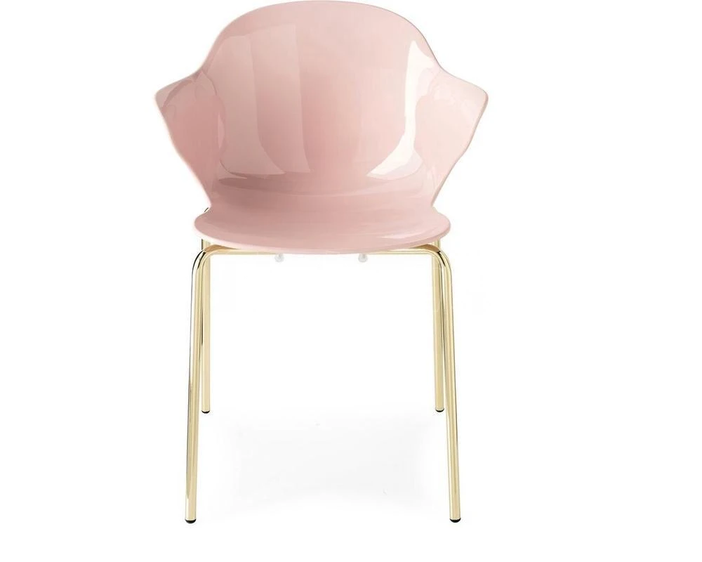 P175 P24P Стул Saint Tropez Calligaris металл Глянцевый бледно-розовый ...