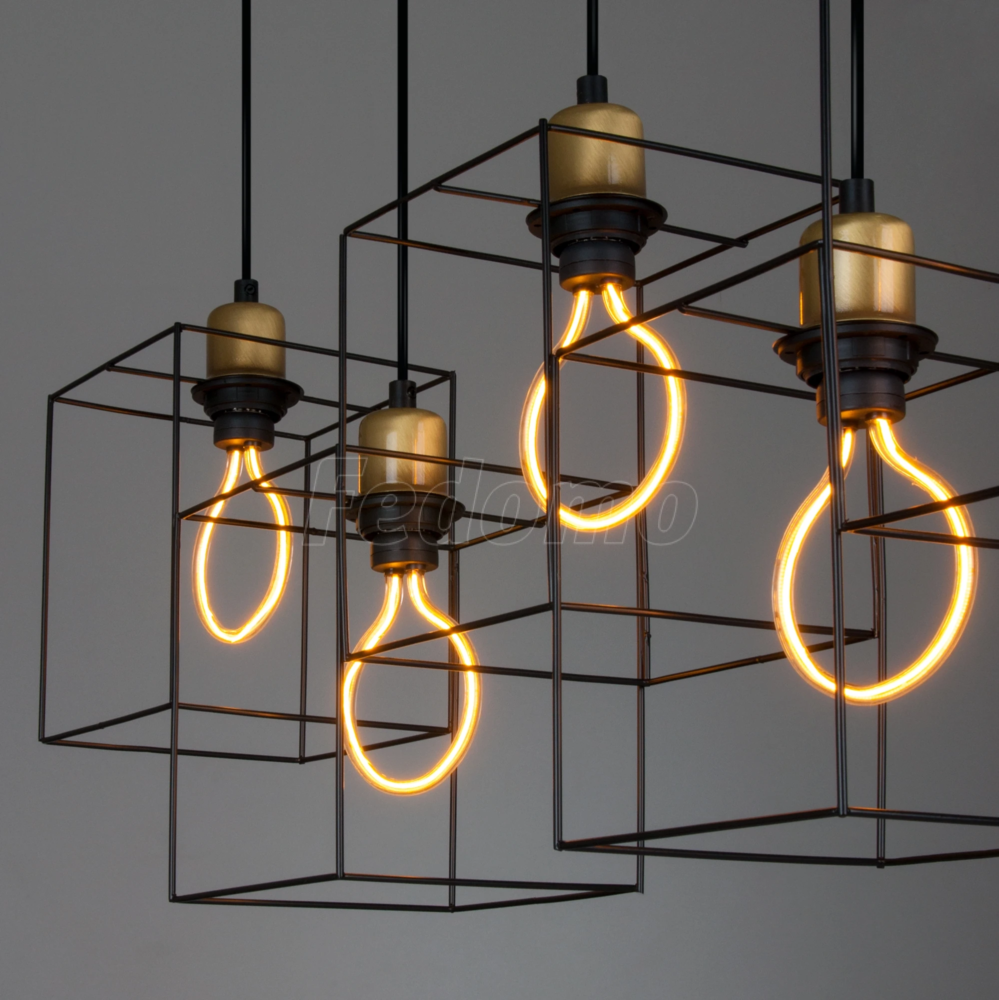 BL150 Лампочка светодиодная филаментная E27 4 Вт трубка желтая ...