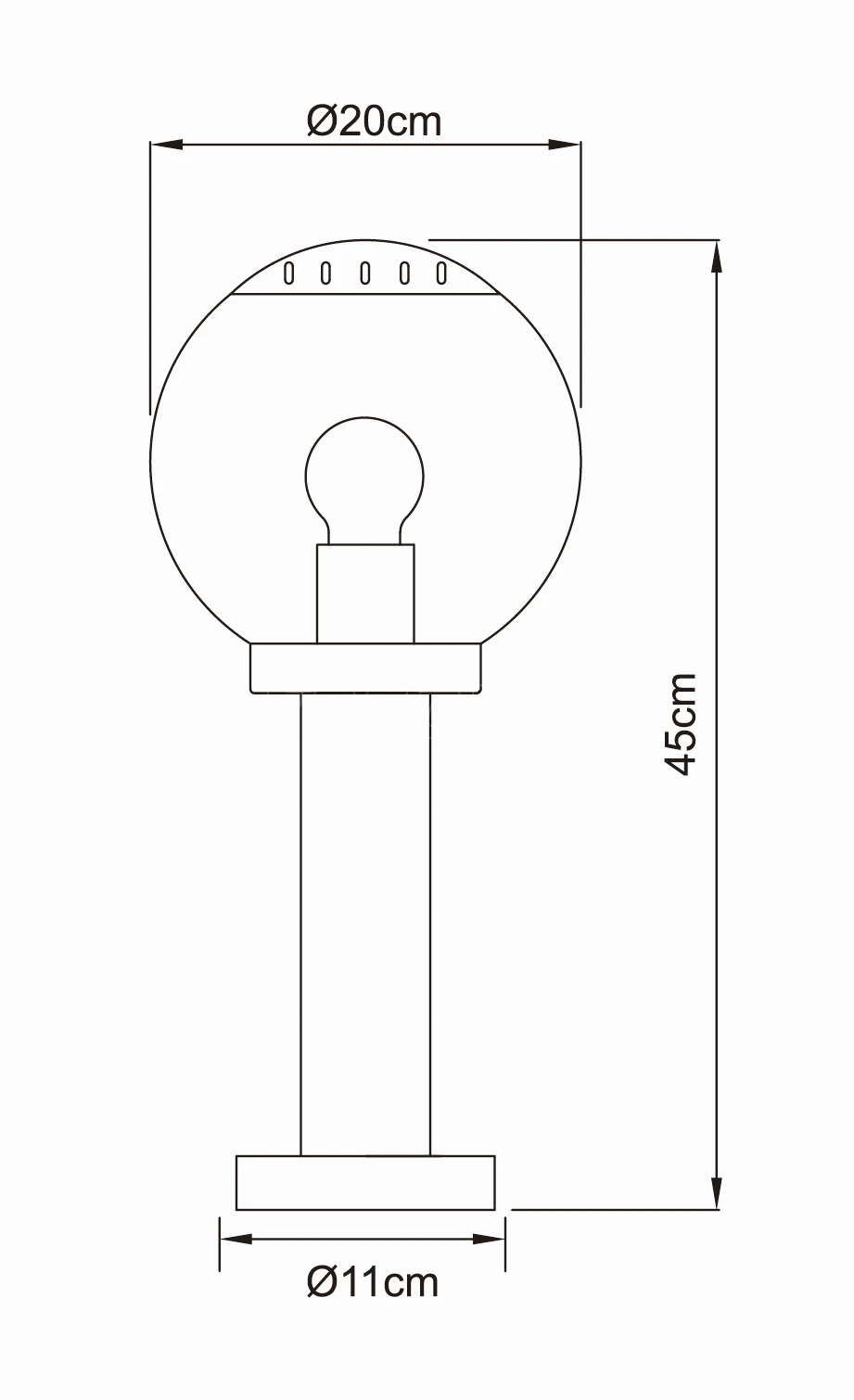 Наземный фонарь Globo Bowle II 3181, купить по цене 13000 руб.